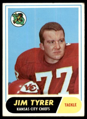 1968 Topps Football Jim Tyrer (B) Kansas City Chiefs #15 | eBay