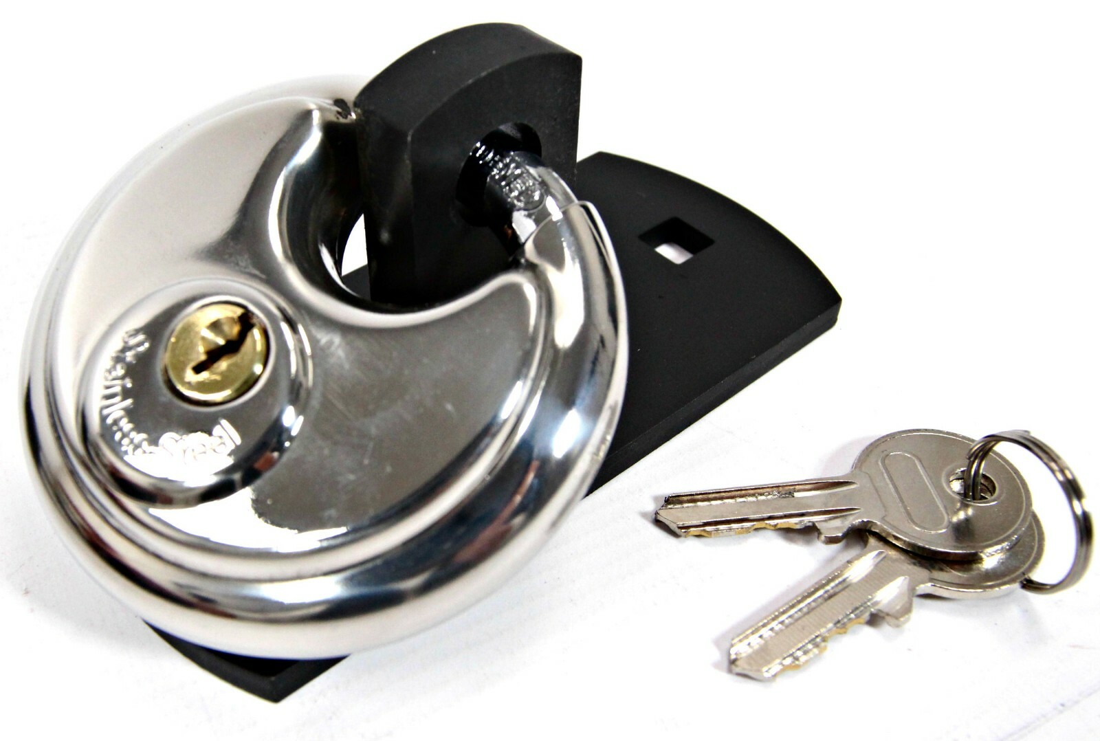 Security Locking Bar BLACK Double Hinged Arm Shed Door Locking UK ZB ...