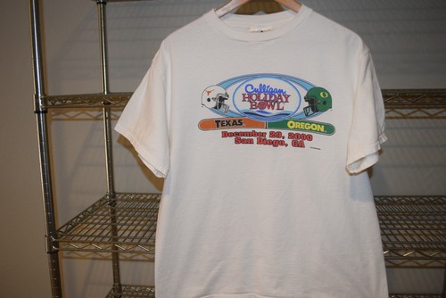 Football Texas Longhorns vtg year 2000 Y2K Holiday Bowl t shirt Oregon ...