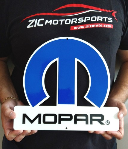Mopar Blue Omega In-Cut Steel Sign | eBay