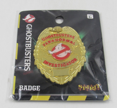 Ghostbusters Paranormal Investigator Badge Cosplay Costume Ghost Pin ...