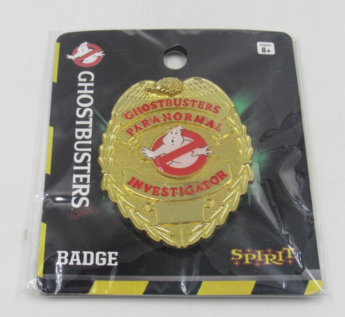 Ghostbusters Paranormal Investigator Badge Cosplay Costume Ghost Pin ...