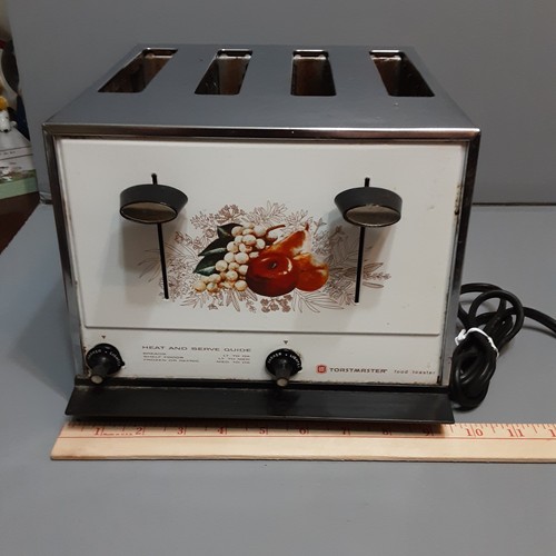 Vintage Working Toastmaster Toaster D154 WH Fruit Pattern for 4 Slice ...