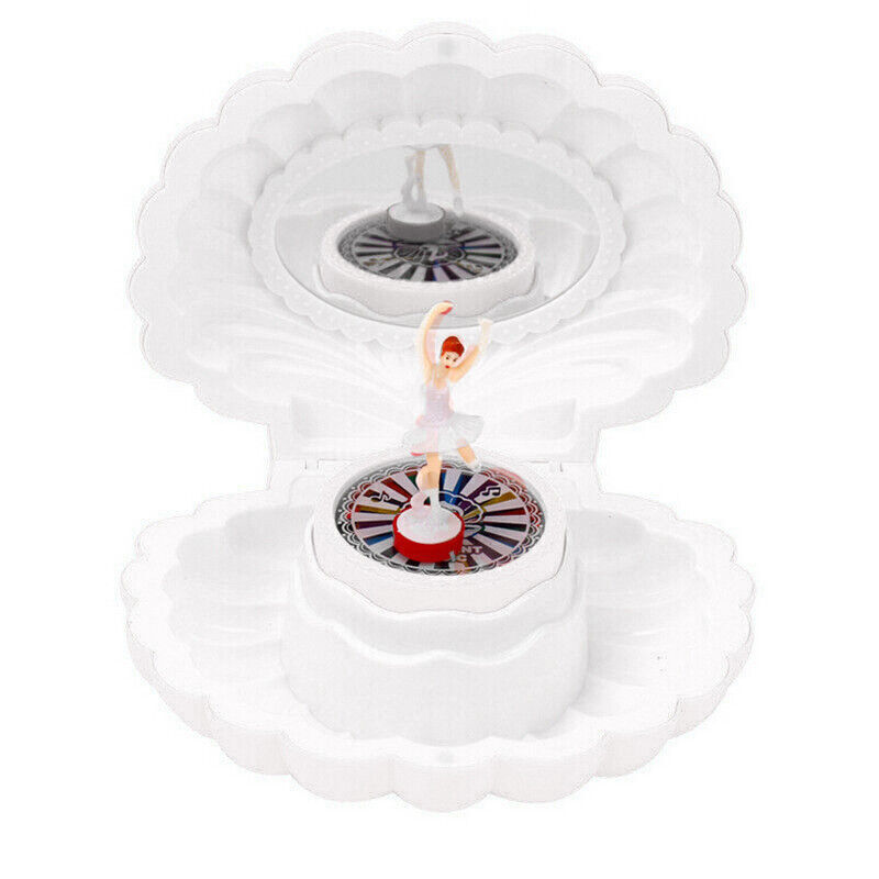 Birthday Gift Shell Shape Music Box Small Jewelry Storage Case Flash ...
