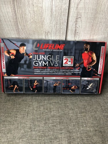 Lifeline USA Jungle Gym Bodyweight and Resistance Trainer 754806296074 ...