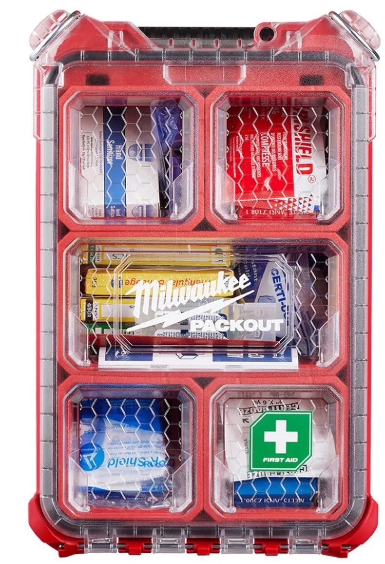 Milwaukee Packout 79 pcs First Aid Kit - Red for sale online | eBay