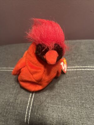 Ty Beanie Babies Mac The Cardinal Plush Toy 8421042258| eBay