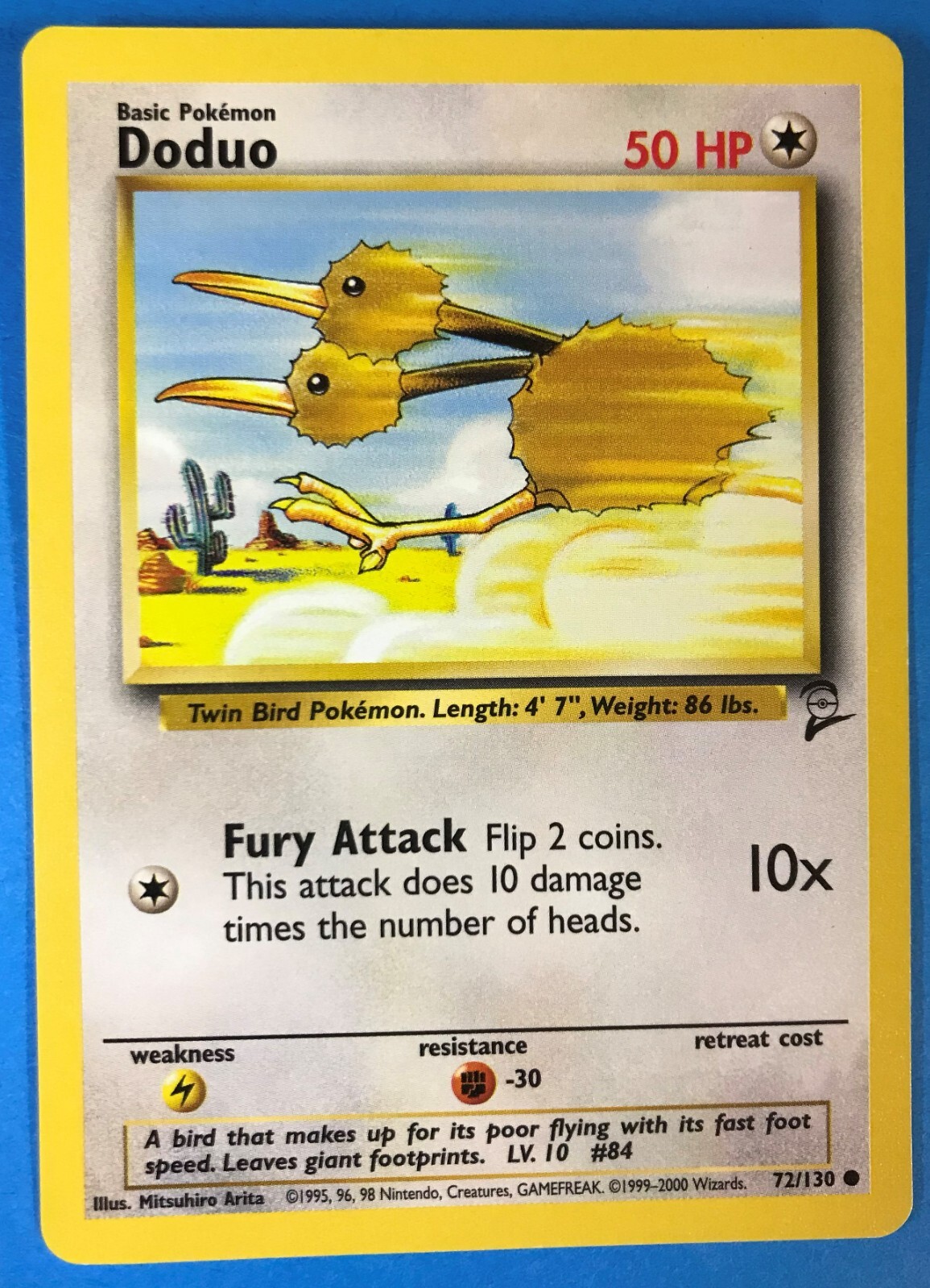 Vintage Pokémon Card Doduo Base Set 2 Unlimited 72/130 WOTC 2000 | eBay