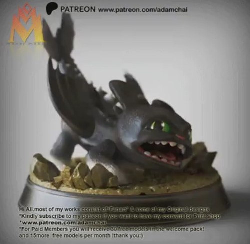 Ruffrunner How to train your Dragon High Quality 12K Abs Resin 3D ...