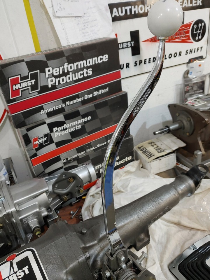 HURST COMP+ MOPAR SHIFTER 65-72 B BODY W/ LIGHT'NG RODS,BILLET LEVERS,N ...