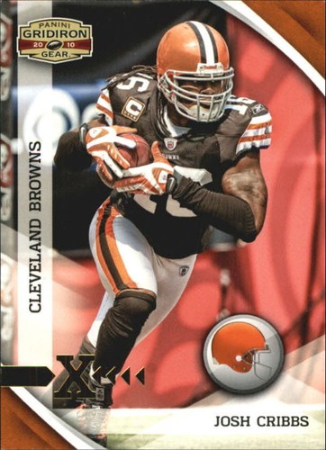 2010 Panini Gridiron Gear - Gold X's #35 Josh Cribbs /100 for sale ...