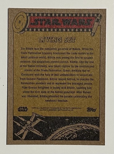 2021 Topps Star Wars Living Set Card #241 Sio Bibble PR 1,234 Phantom ...