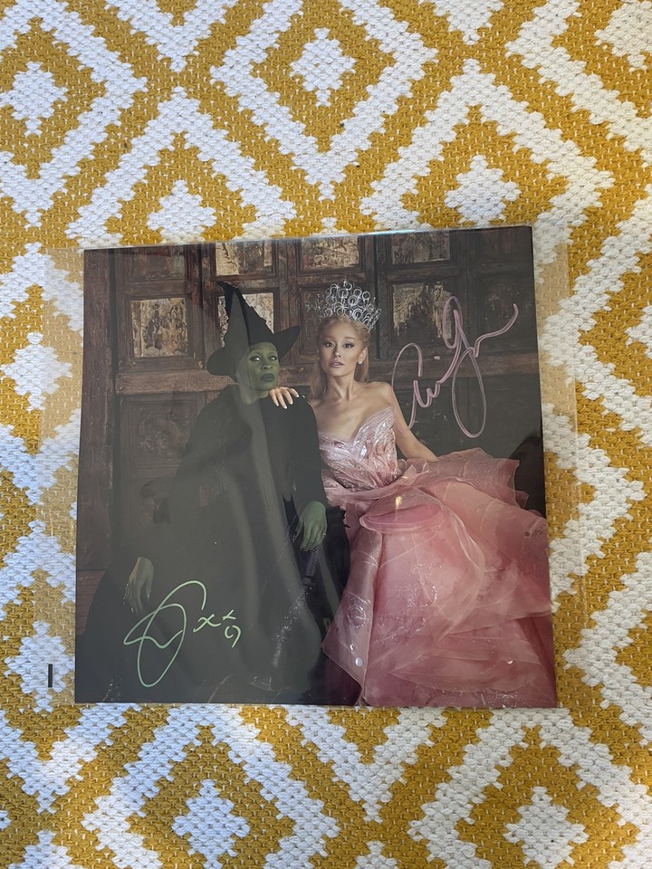 Wicked Signed Movie 12 x 12 Insert Art Card - Ariana Grande Cynthia ...