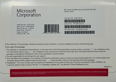 Brand New Microsoft Windows 10 Home 64-bit DVD Pack Full Version | eBay
