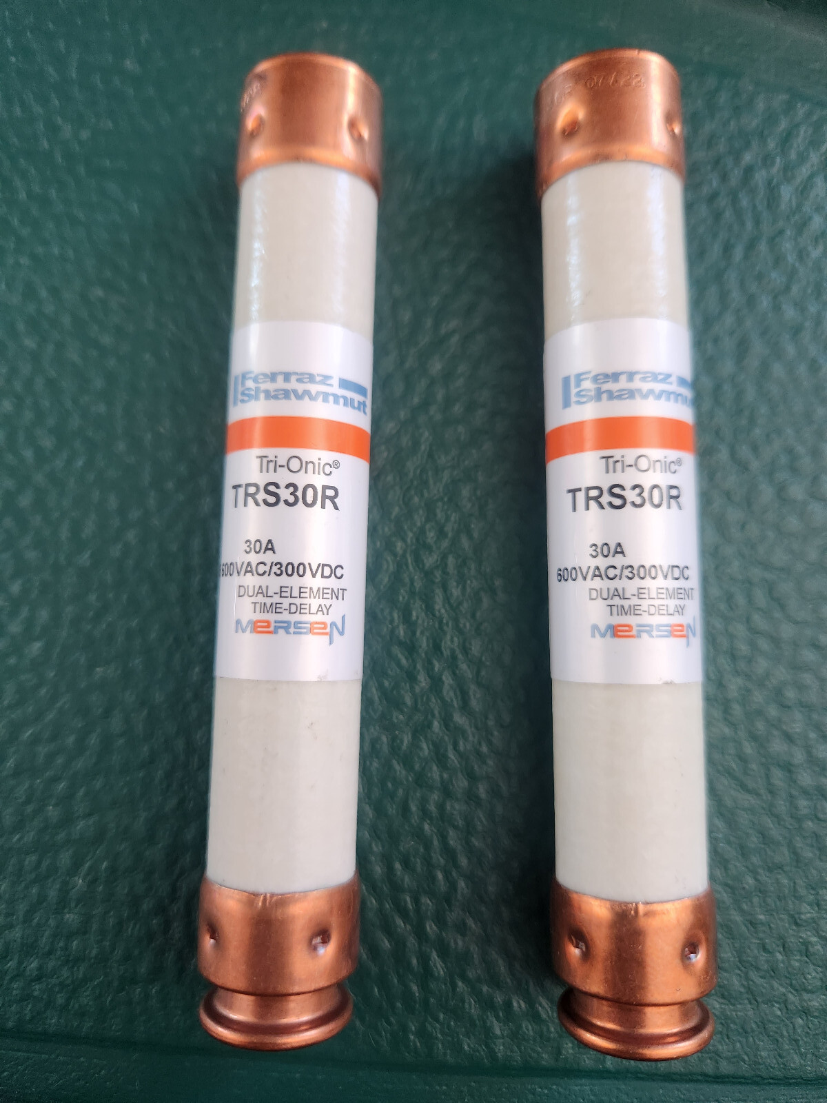 Quantity 2 - Ferraz Shawmut TRS30R Fuses, Time Delay, 30A, 600VAC ...