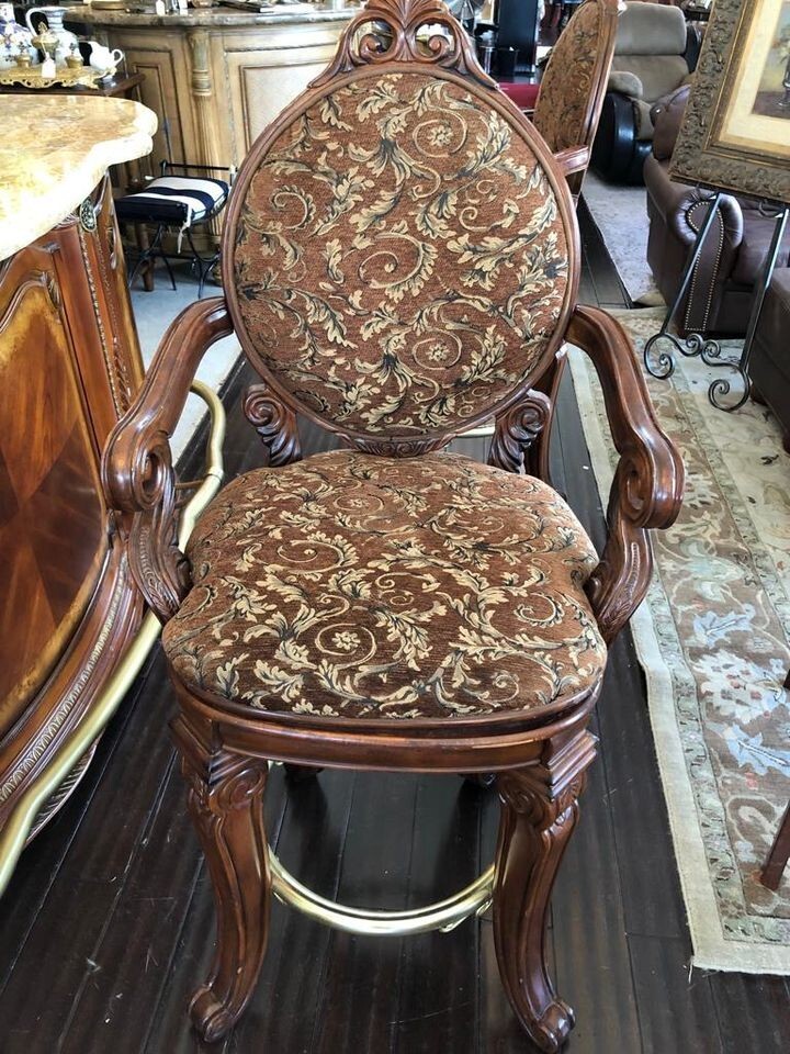 AICO by Michael Amini Excelsior bar with 2 barstools | eBay