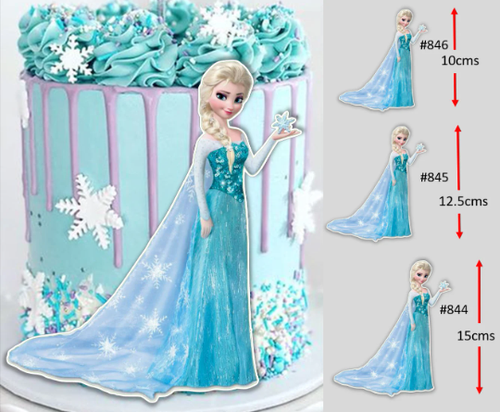 Elsa Cake Topper Edible Icing Image Cut Out Frozen Princess Decoration ...