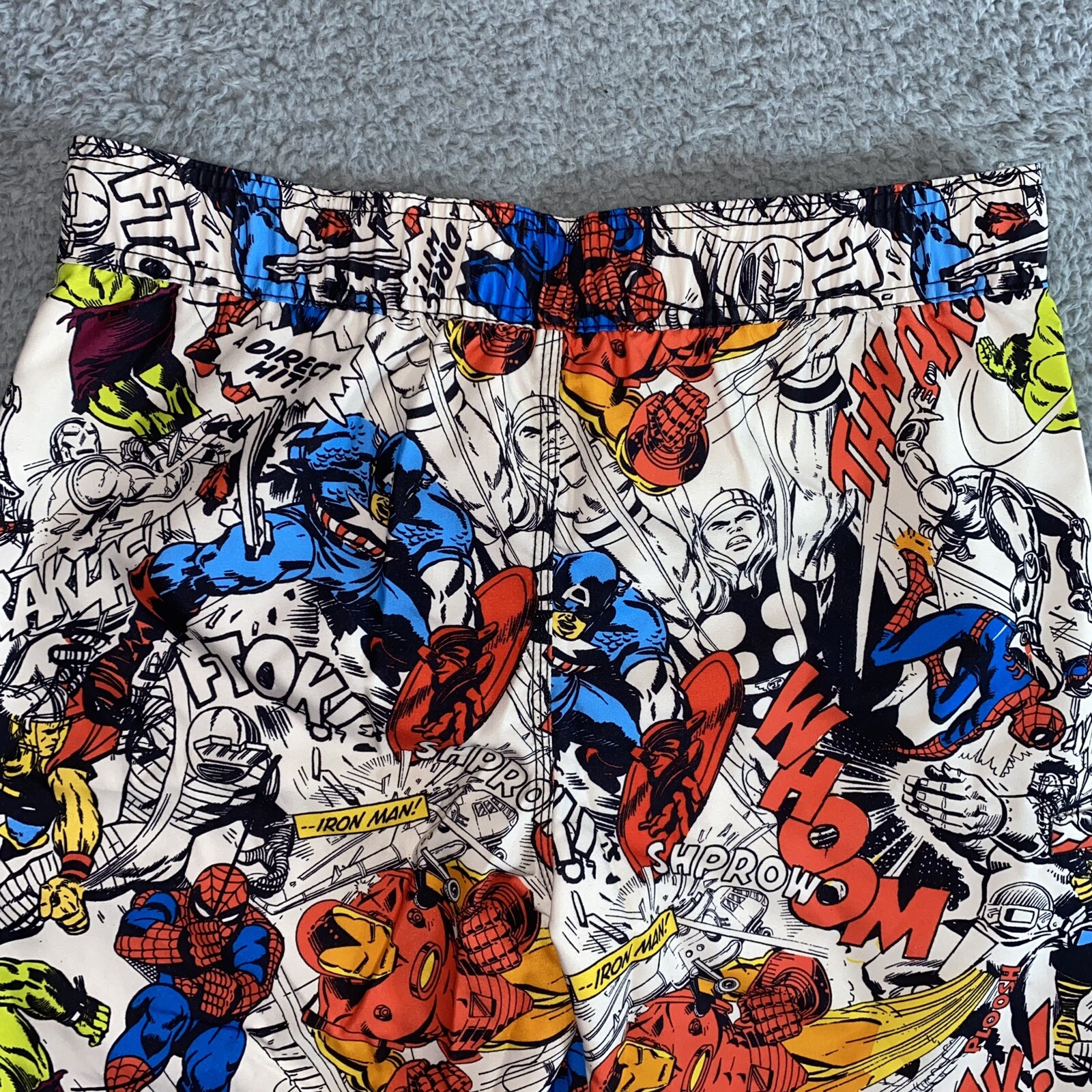 Marvel Avengers Super Hero Comic Board Shorts Men's S… - Gem