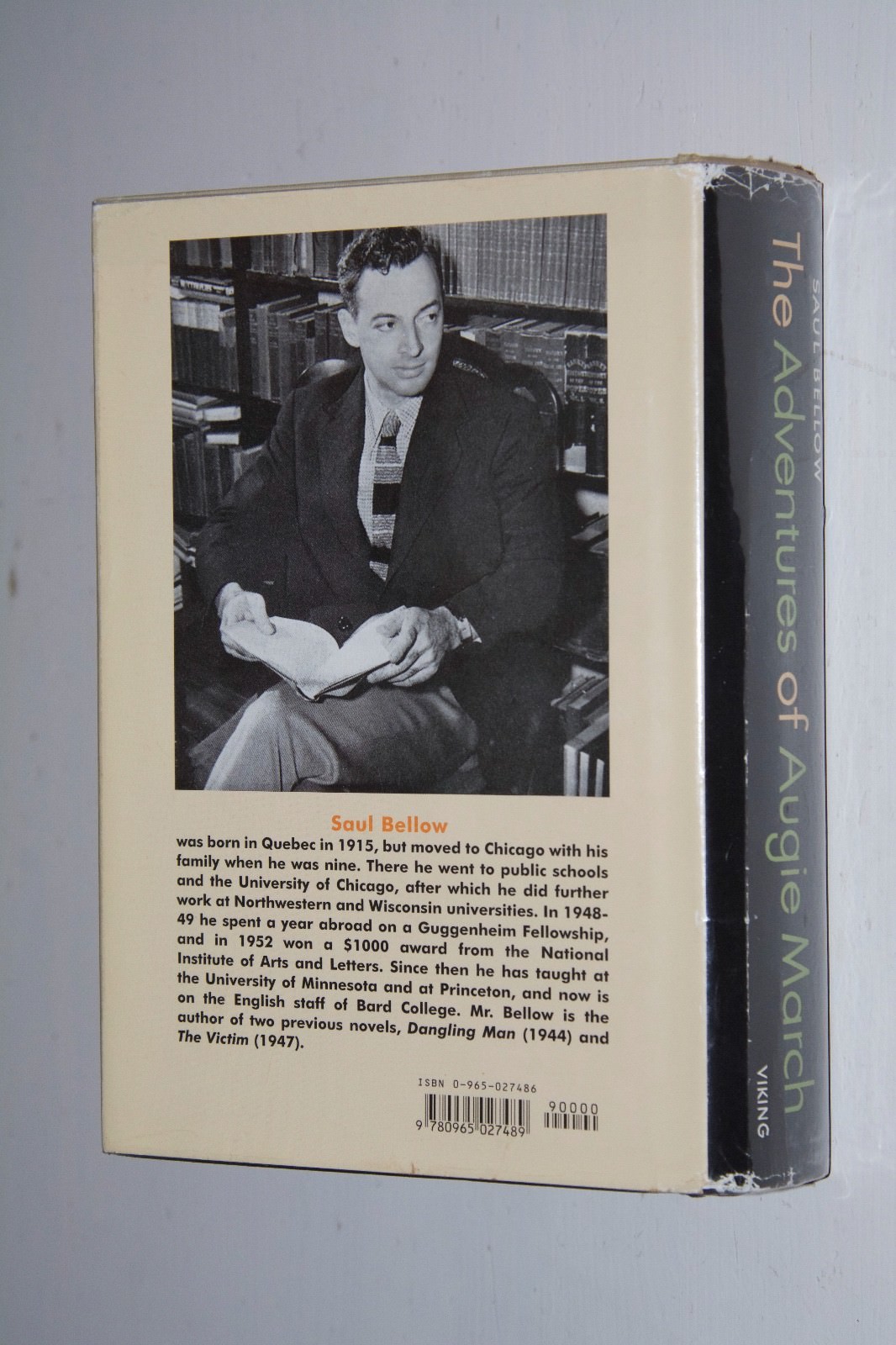 THE ADVENTURES OF AUGIE MARCH by Saul Bellows First Edition HC (1953 ...