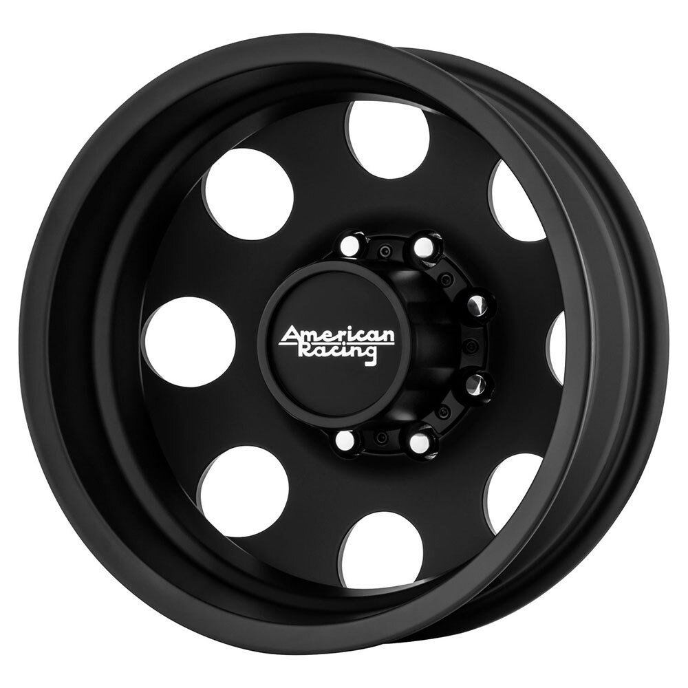 AMERICAN RACING BAJA DUALLY 17X6 8X165.1 -134ET 121.5CB SATIN BLACK ...