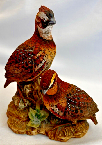 Vintage ETHAN ALLEN Porcelain Figurine 3225 - Pair of Quail | eBay
