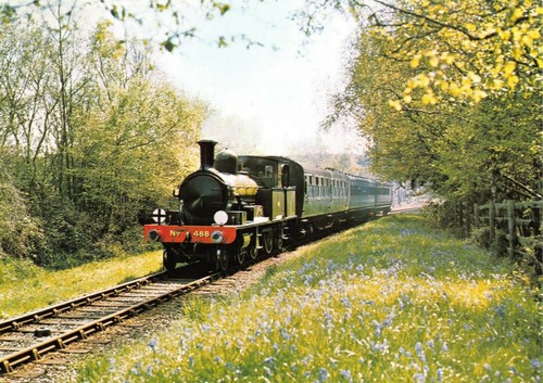 Carte Postale, Bluebell Chemin de Fer, Lswr No.488 Locomotive En ...