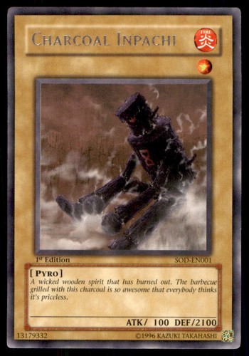Yu-Gi-Oh! 1st Edition Charcoal Inpachi #SOD-EN001 Light Play | eBay