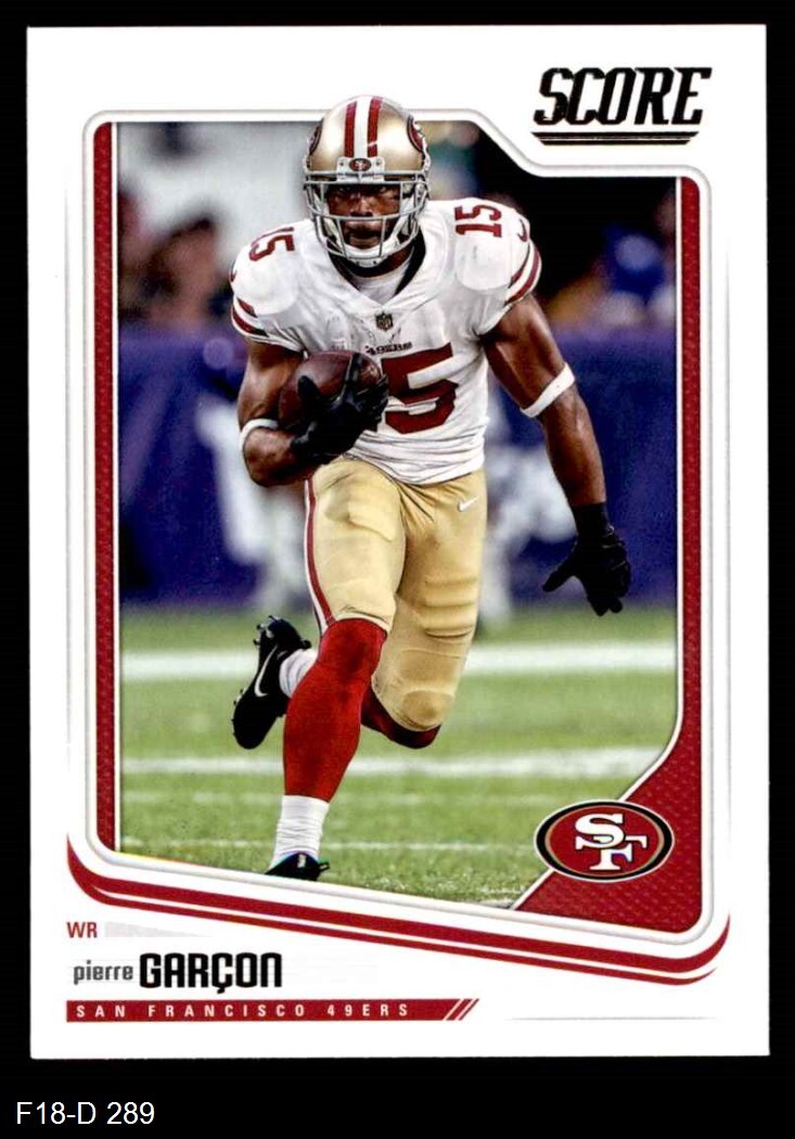 2018 Score #289 Pierre Garcon 49ers Mount Union 8 - NM/MT | eBay