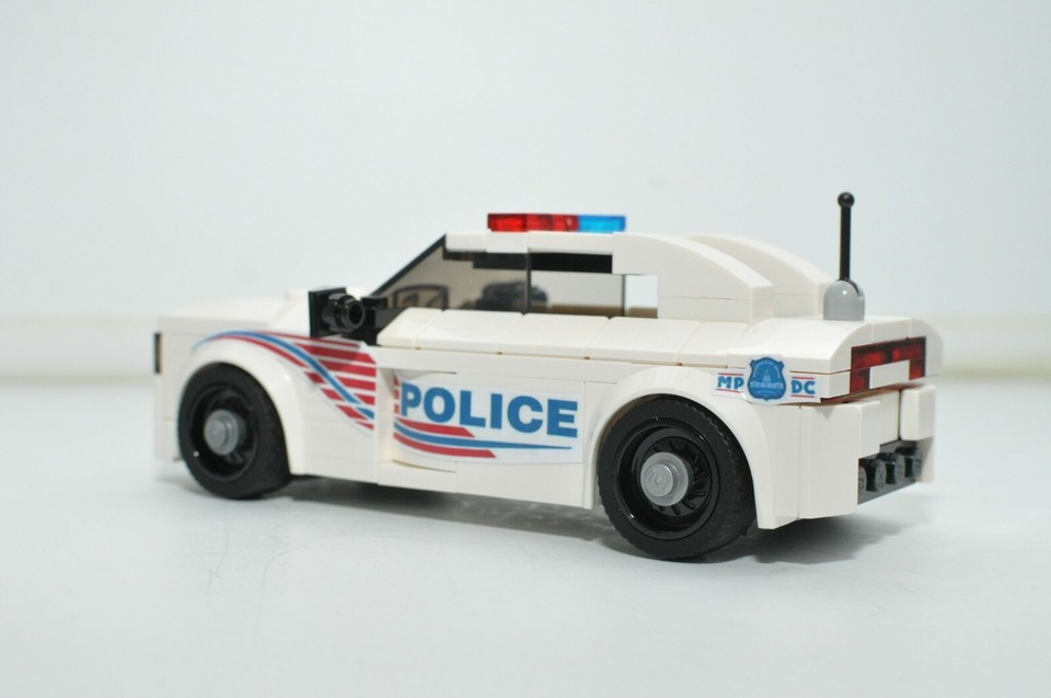 Police Car Cop Charger White DC Metro Custom Model Built with Bricks | eBay