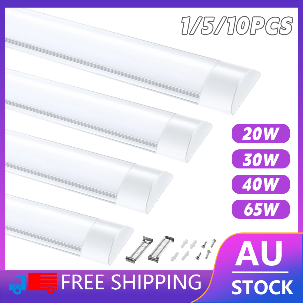 LED Slim Ceiling Batten Tube Light Linear Fluro Fluorescent 30CM 60CM ...