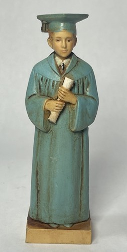 Vtg Male Graduate Light Blue Robe Cake Topper | eBay
