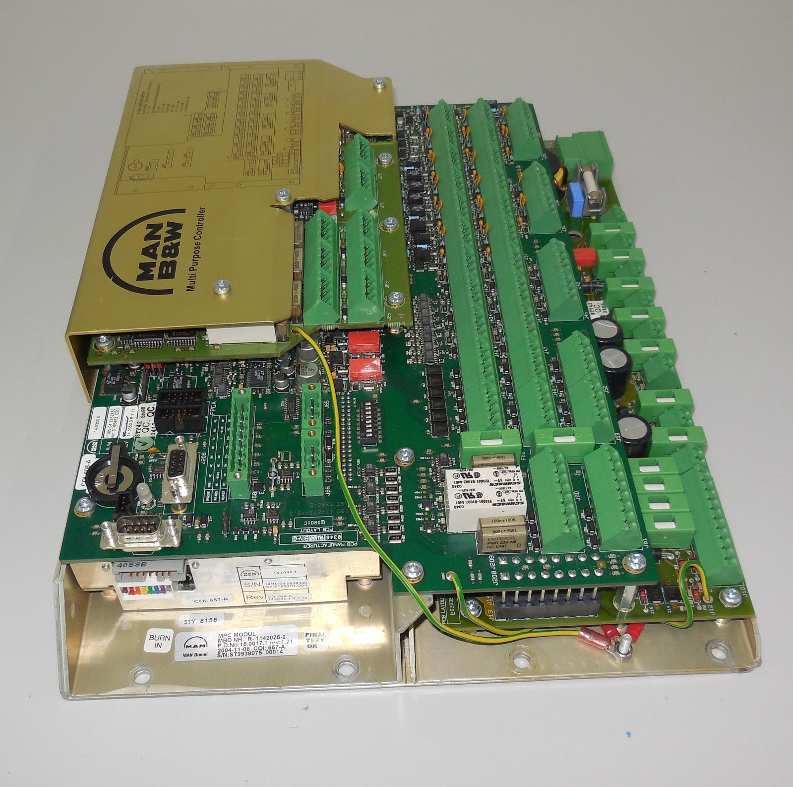 MAN B&W MODUL MBD NR. R-1142075-2 15.0017.1 rev 1.21 Multi Purpose Controller | eBay