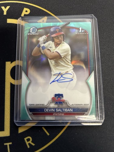 2023 Bowman Chrome 1st Bowman auto Devin Saltiban /199 | eBay