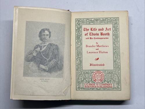 1907 ACTOR EDWIN BOOTH BROTHER OF JOHN WILKES BOOTH LINCOLN ASSASSIN ...
