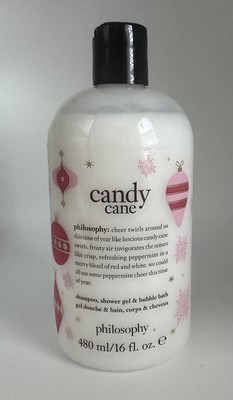 Philosophy Candy Cane Shampoo, Shower Gel and Bubble Bath 16 oz. New ...