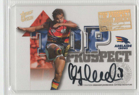 2004 Select AFL Supreme top prospect Signature Card Graham Johncock TP1 ...