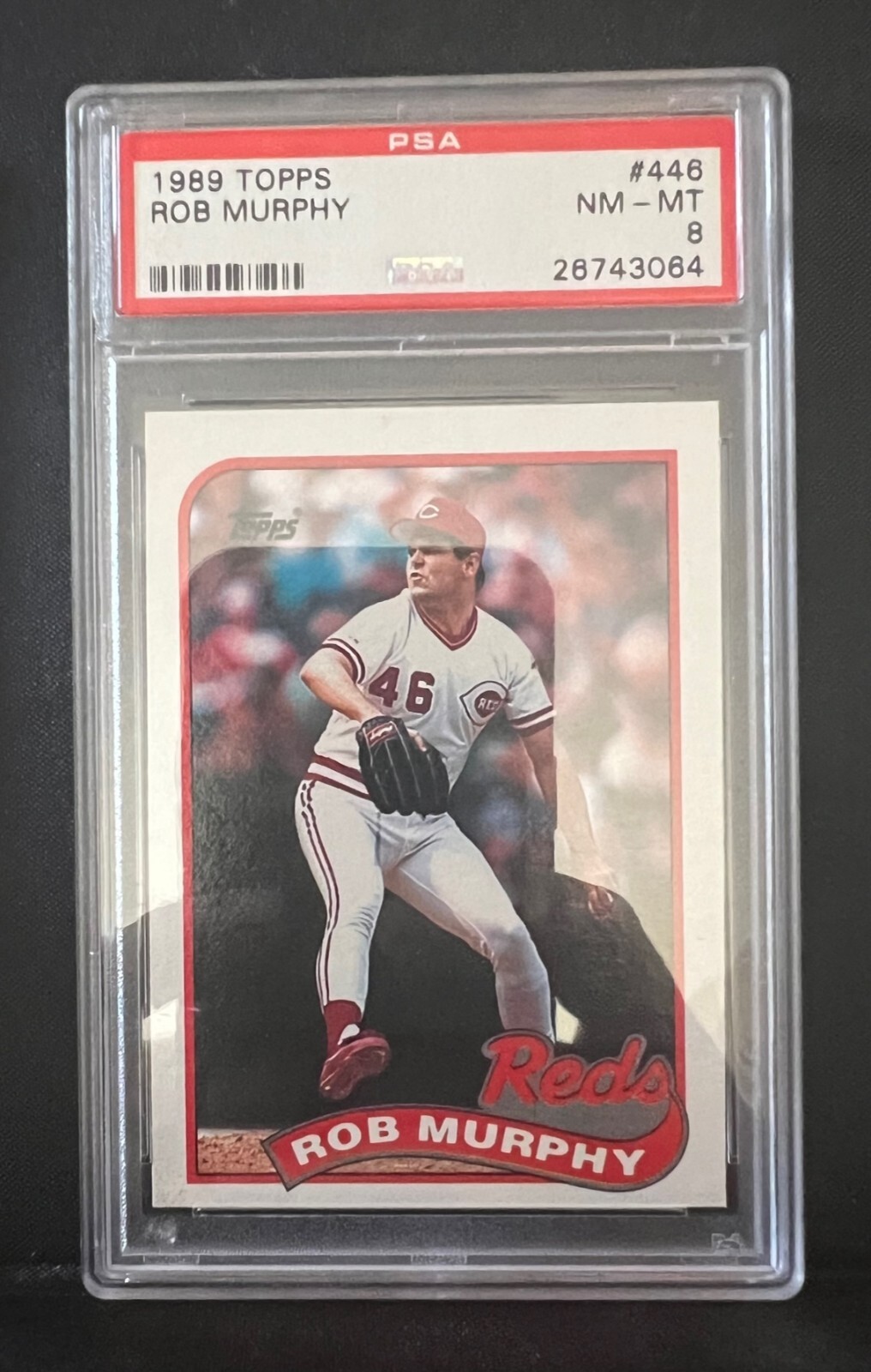 1989 Topps #446 Rob Murphy PSA 8 NM-MT Cincinnati Reds | eBay