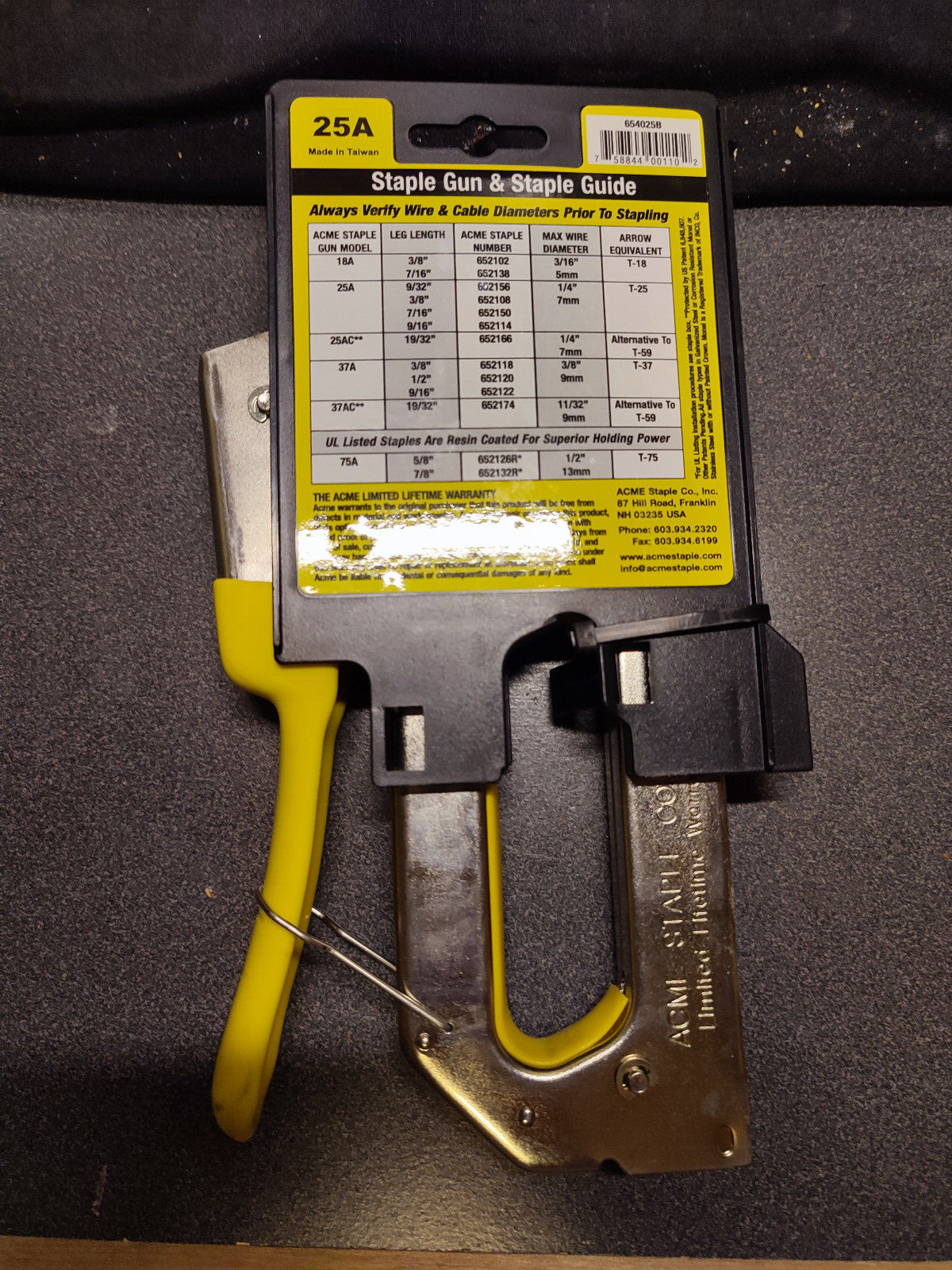 Acme 25A (654025B ) Heavy Duty Staple Gun | Grelly USA