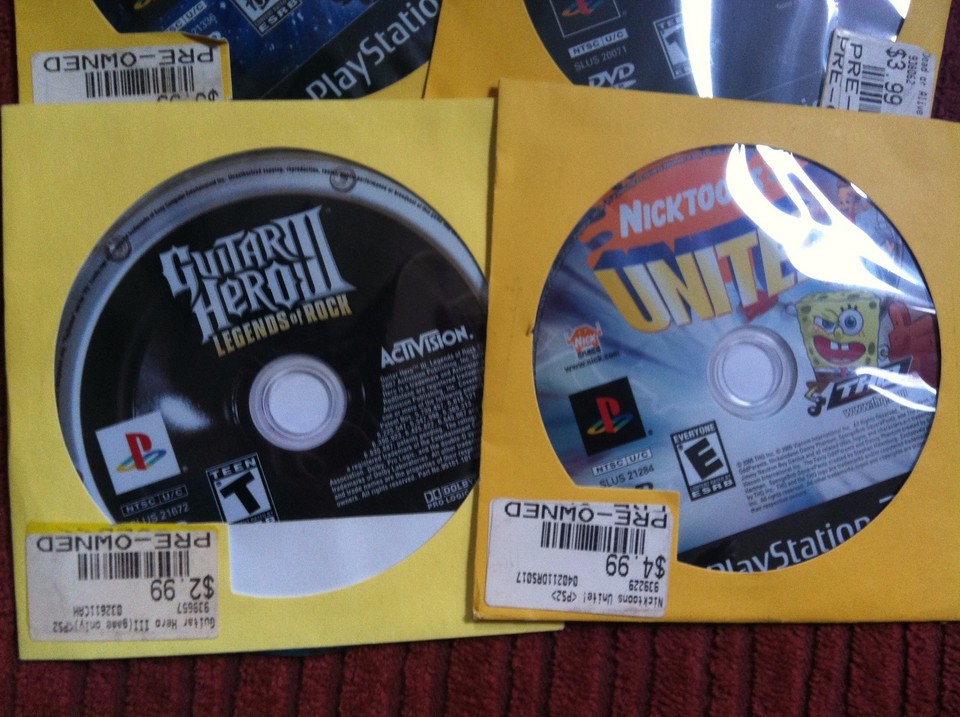 4 Playstation 2 games DOA 2 Hardcore, Zathura, Guitar Hero III + 1 ...