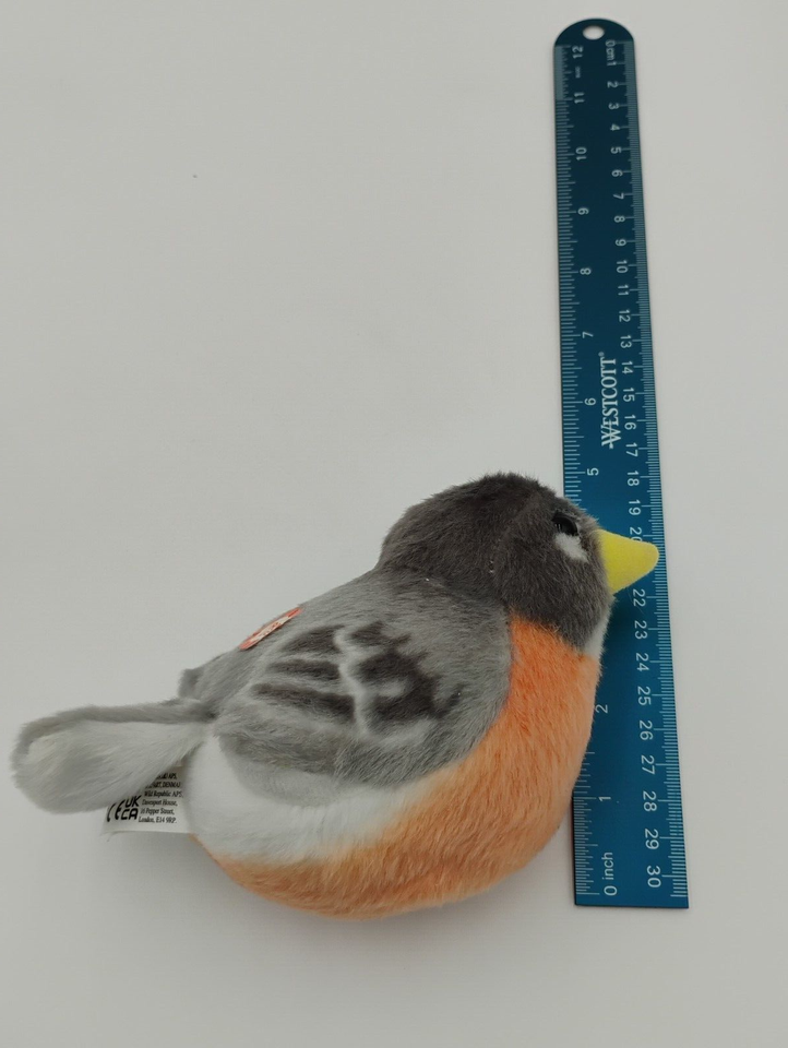 Audubon AMERICAN ROBIN Wild Republic Plush Bird Stuffed Animal w/sound ...
