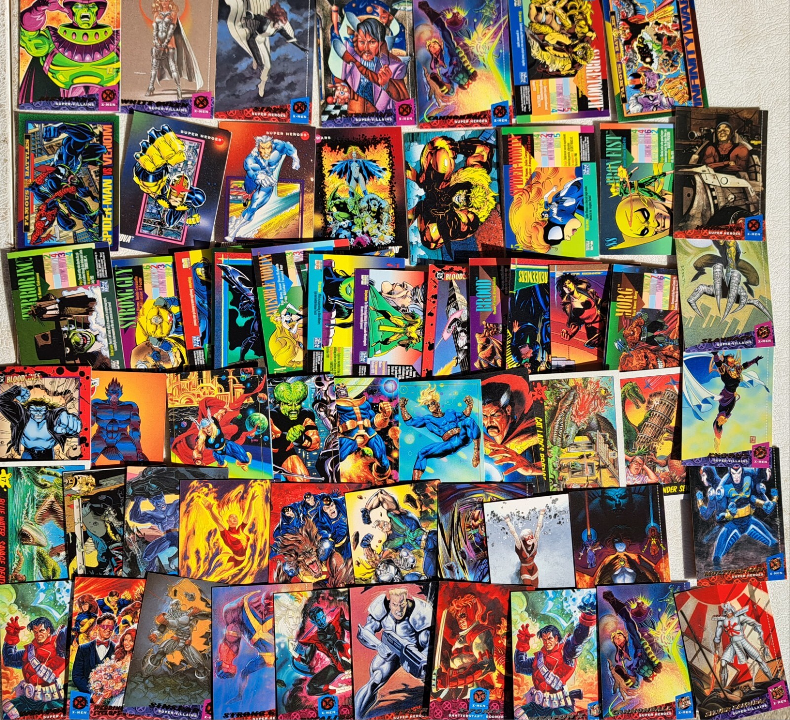Assorted COMIC Trading Cards SEE DESCRIPTION (Group D) Over 100 Cards ...