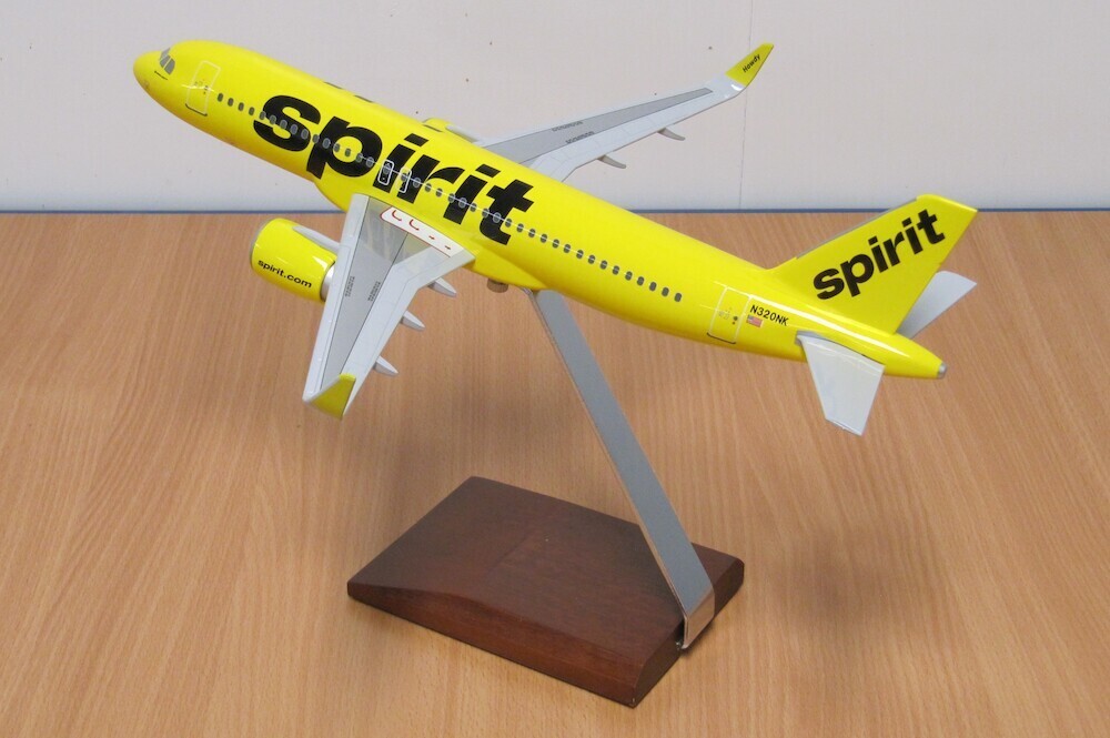 New! TD Models TD053 Spirit Airlines Airbus A320, reg. N320NK - 1:100 ...
