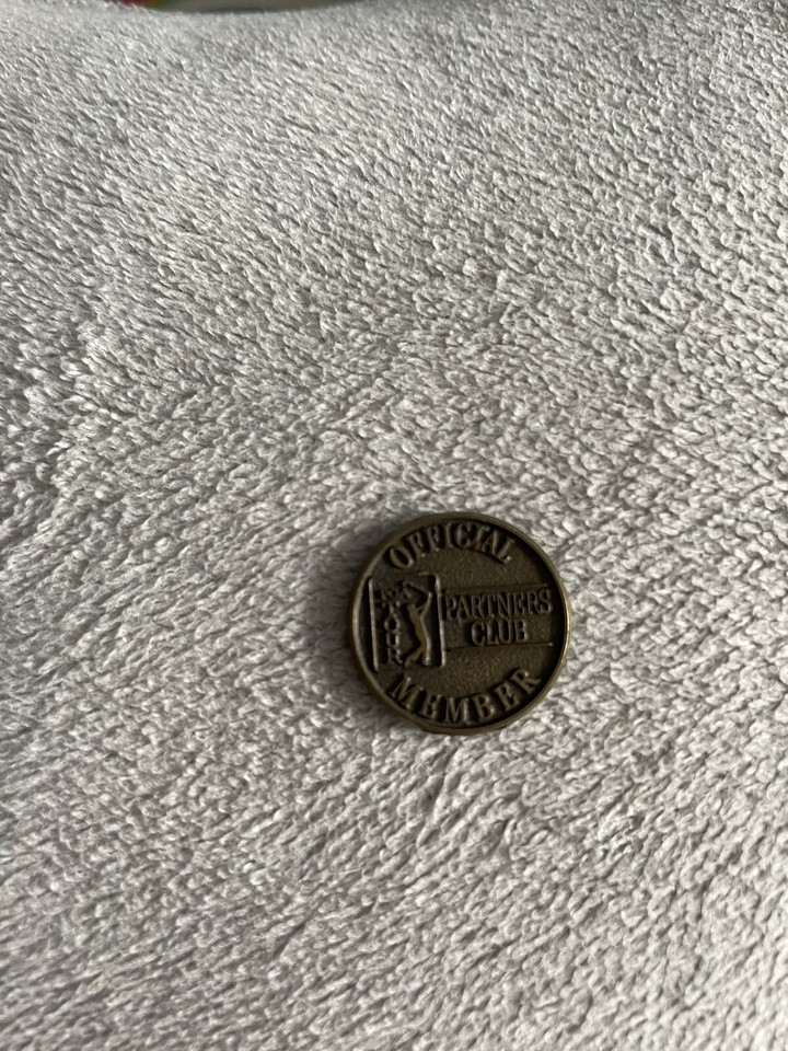 Official PGA Tour Partners Club Charter Member Ball Marker Coin/Token ...