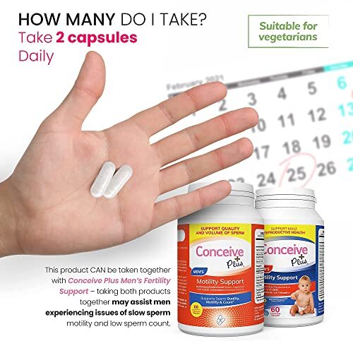 Conceive Plus Motility Male Fertility Supplement – Sperm Count Booster ...