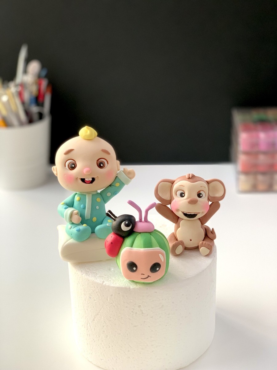 Baby Monkey Fondant Cake Toppers