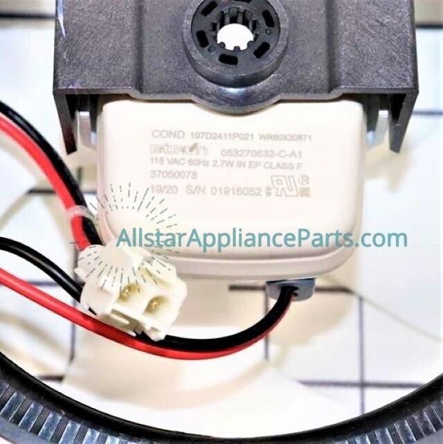 GE Refrigerator Condenser Fan Motor Assembly WR17X24348 | eBay