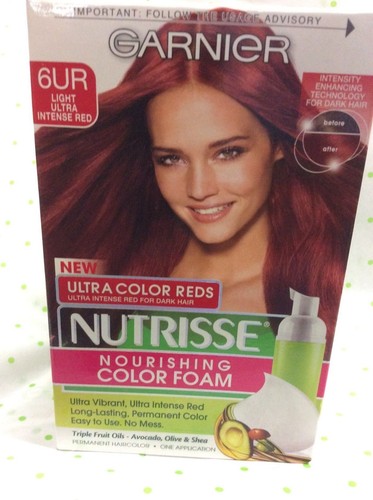 Garnier Nutrisse Nourishing Color Foam #6Ur Light Ultra Intense Red ...