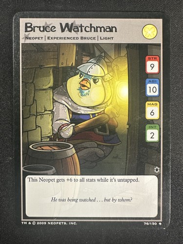 Neopets Bruce Watchman 76/150 Darkest Faerie Neopet Uncommon | eBay
