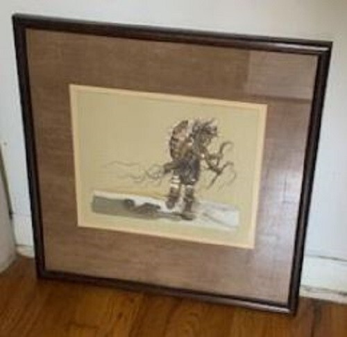 Larry Fodor SPOTTED BALL & Crow Dancer lithograph on paper Hand Signed ...