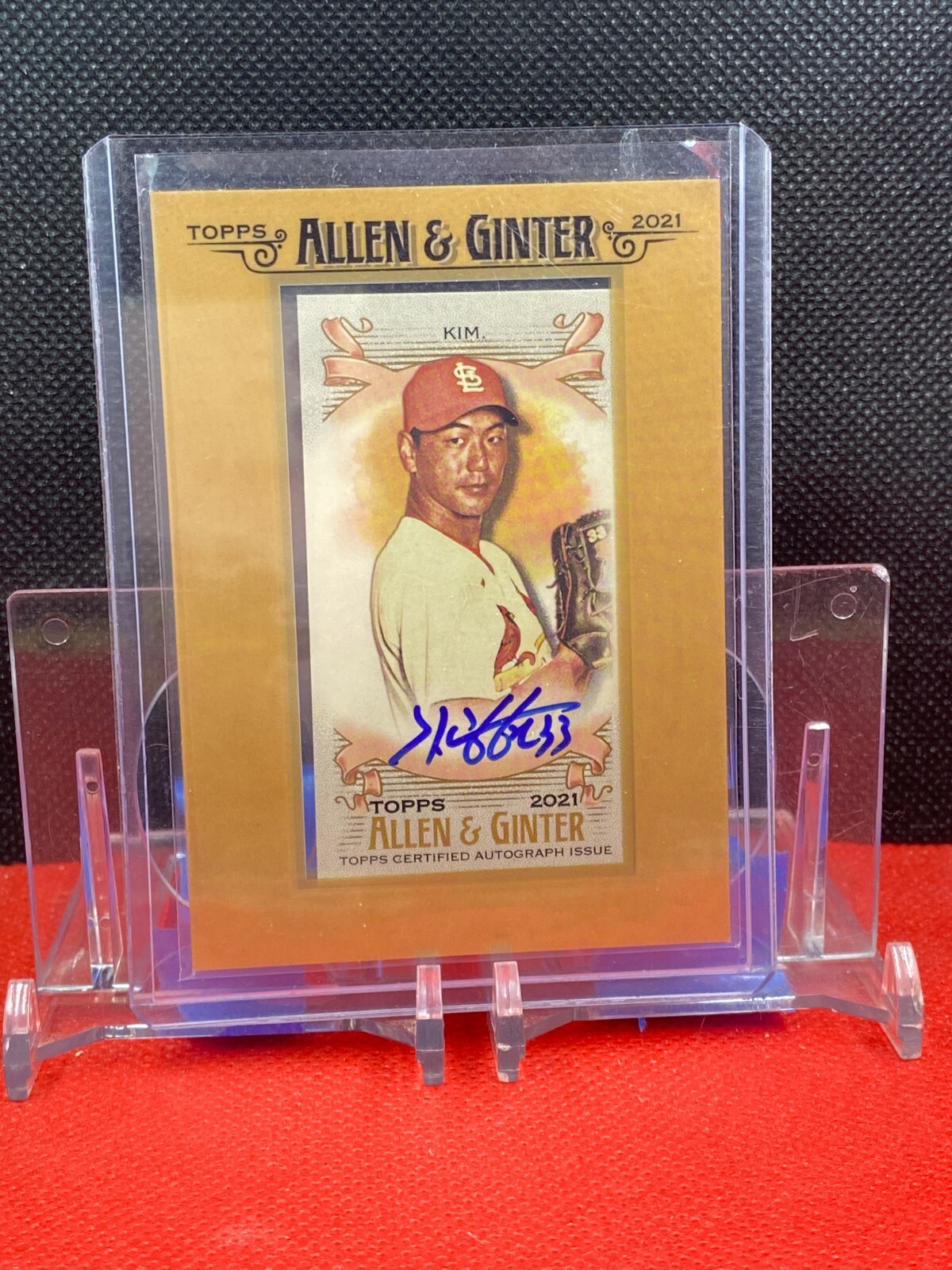 2021 Topps Allen & Ginter Mini Framed Autograph #FMA-KK Kwang-Hyun Kim ...